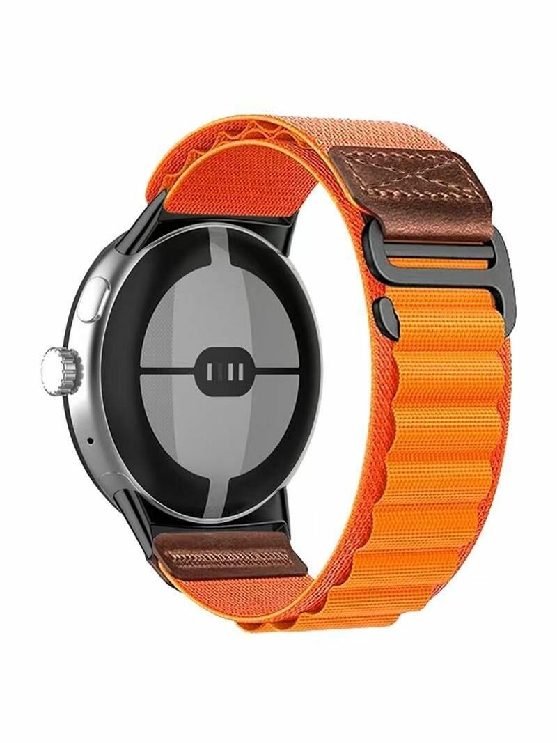 Альпийский нейлоновый ремешок с кожаной биркой для часов Google Pixel Watch 41 мм, дышащий спортивный сменный аксессуар