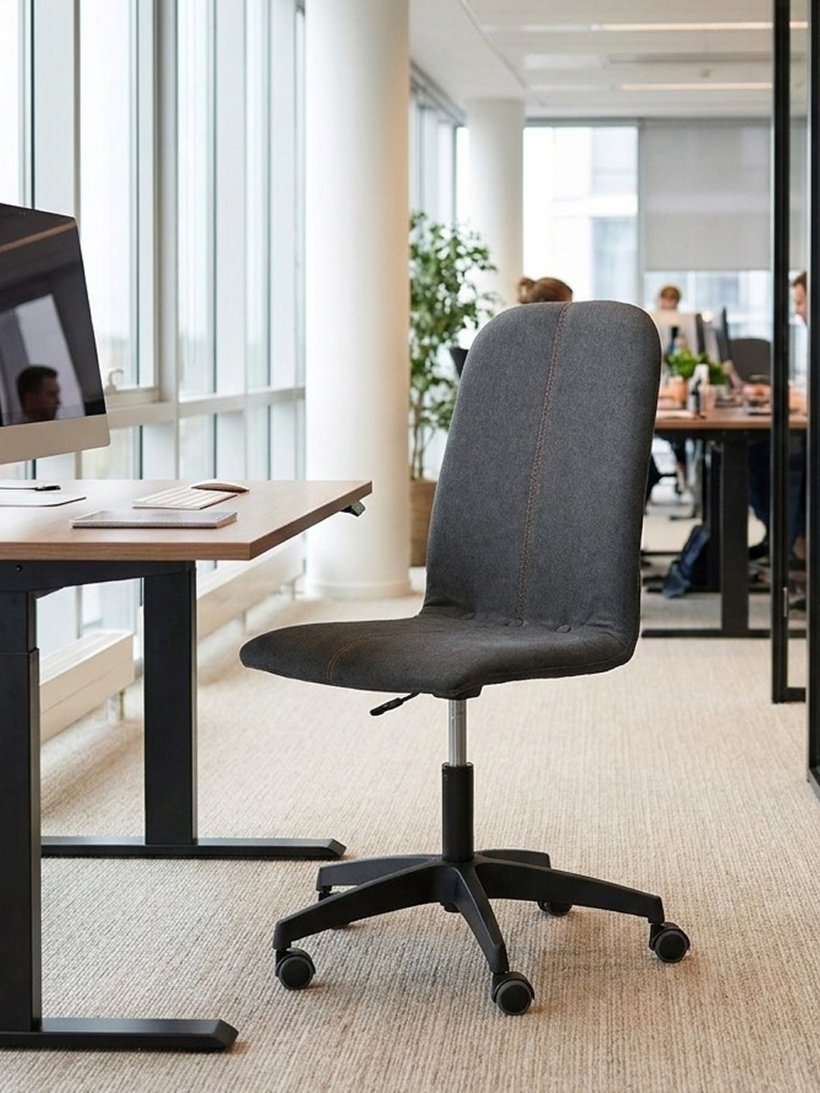 Кресло компьютерное офисное TetChair Рио Пл, с подъемным механизмом, ткань, серый