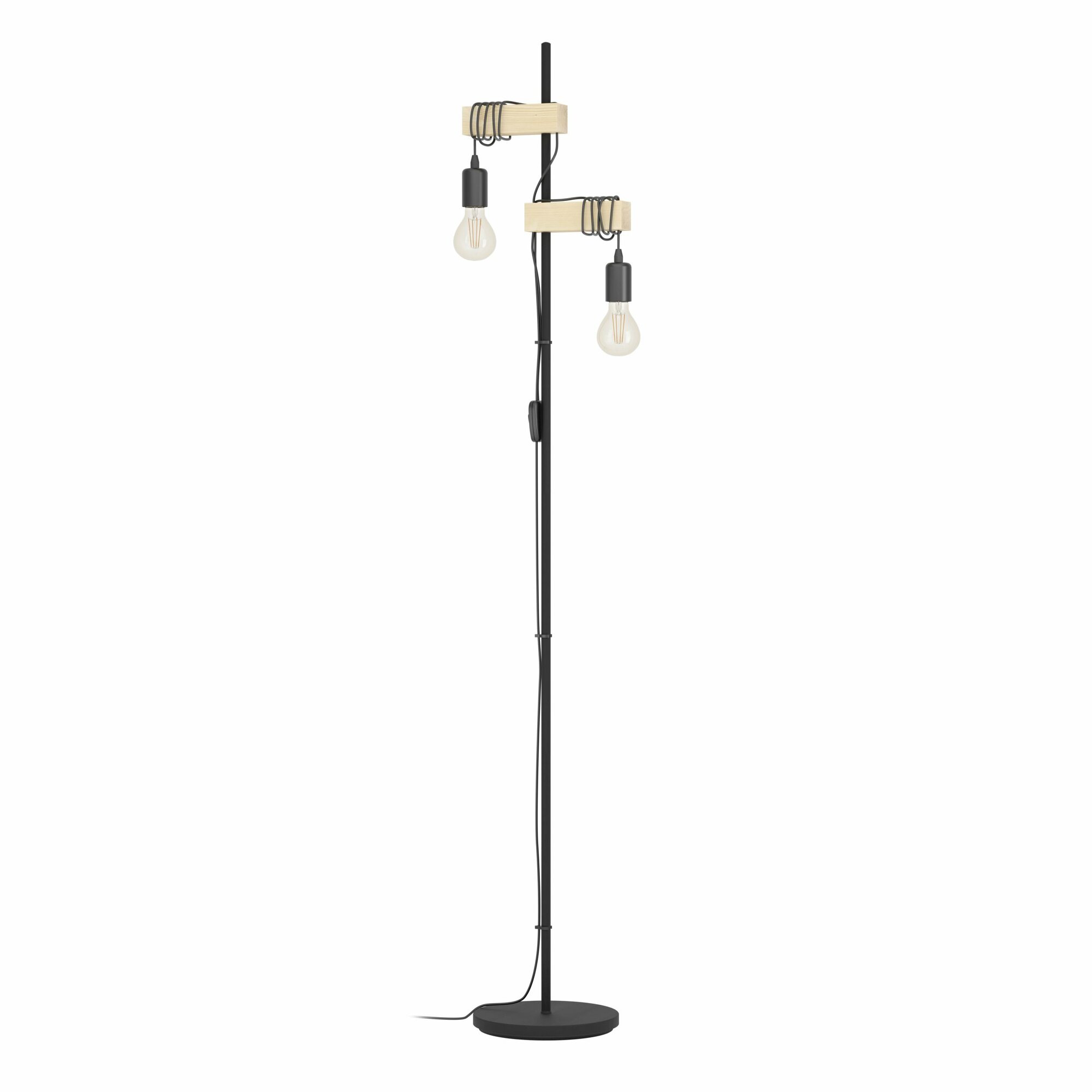 Торшер EGLO с ножн. выкл. townshend, 2х10we27-led, l205, b250, h1665, ст
