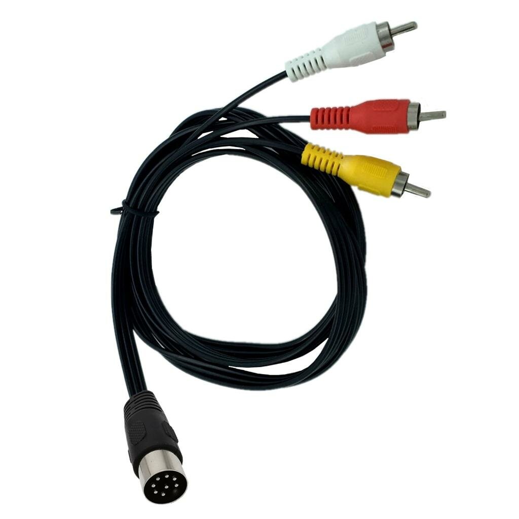 Кабель DIN 8Pin на 3RCA, 1.8m