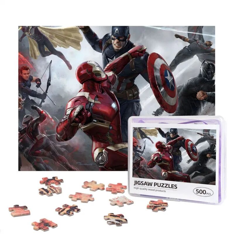 Avengers Деревянный пазл Марвел Деревянные пазлы Мстители Marvel 500 шт