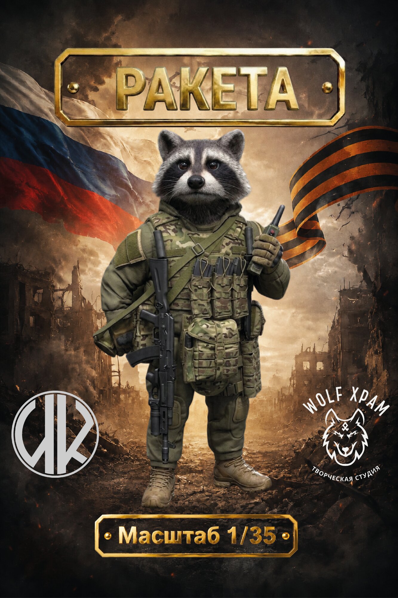 Коллекционная фигурка "Ракета", размер - 50 мм, Серия - "ZooV".