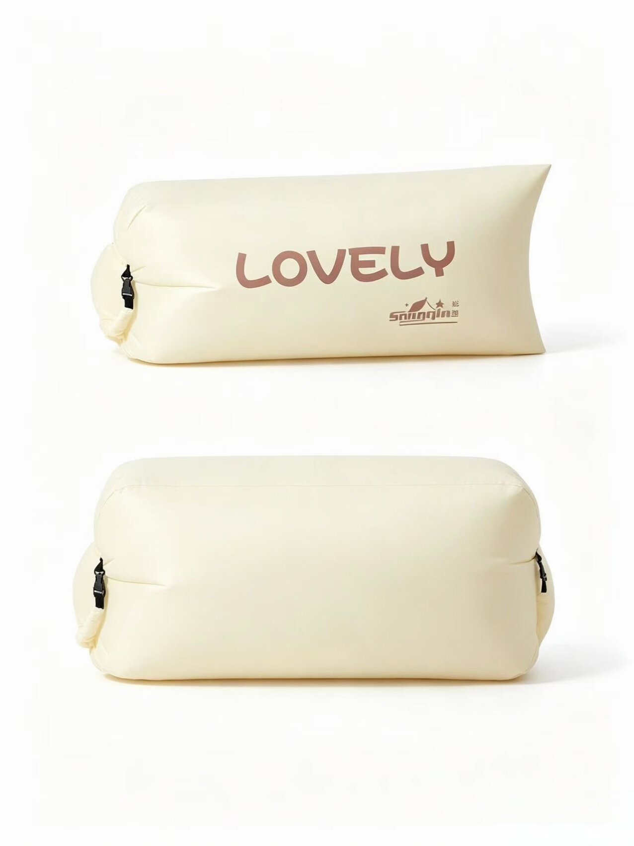Надувной диван‑лежак с надписью LOVELY, хит продаж, бескаркасный воздух‑диван для кемпинга, Белый