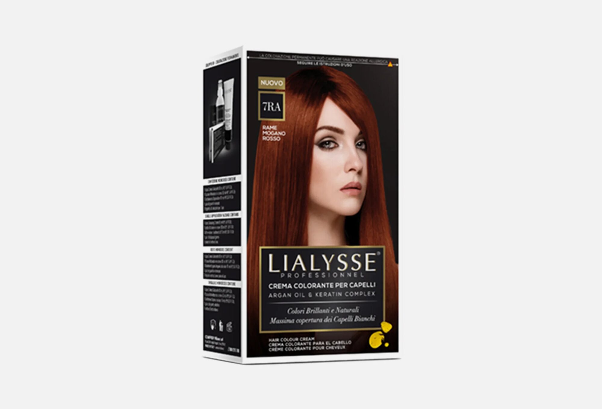 Lialysse COLOR CREAM Крем-краска для волос 115мл 7RA Медно-красный махагон