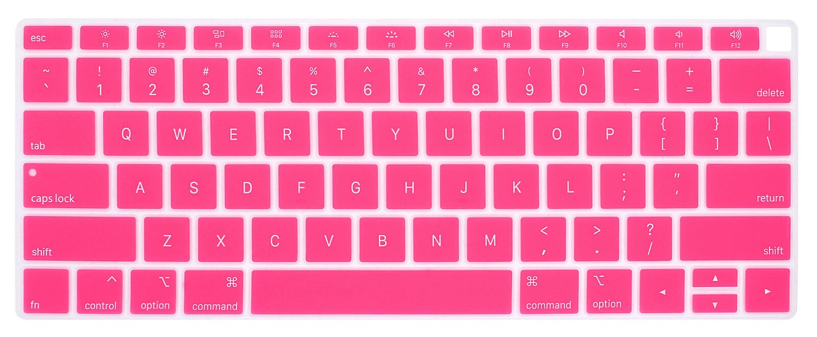Чехол для клавиатуры SZEGYCHX силиконовый для Macbook Air M2 13,6 Розовый, A2179 A2337, US Pink