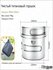 Котелок титановый TOPAIDA OUTDOOR для походов 900ml, 196g, 0.5mm, универсальный