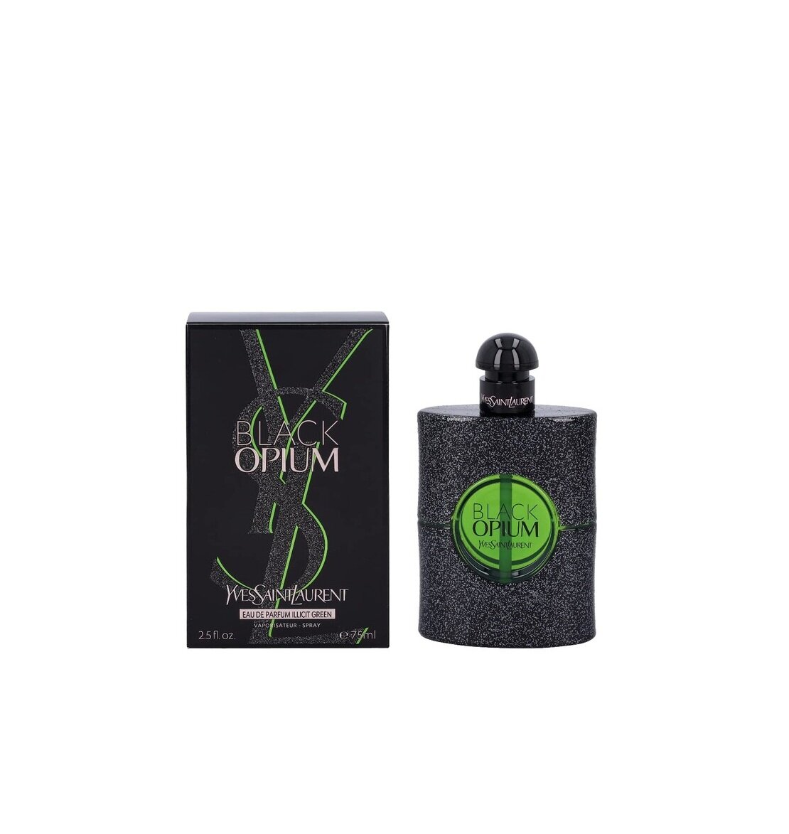 Yves Saint Laurent Black Opium Illicit Green 75мл парфюмерная вода женская, цветочные, фруктовые