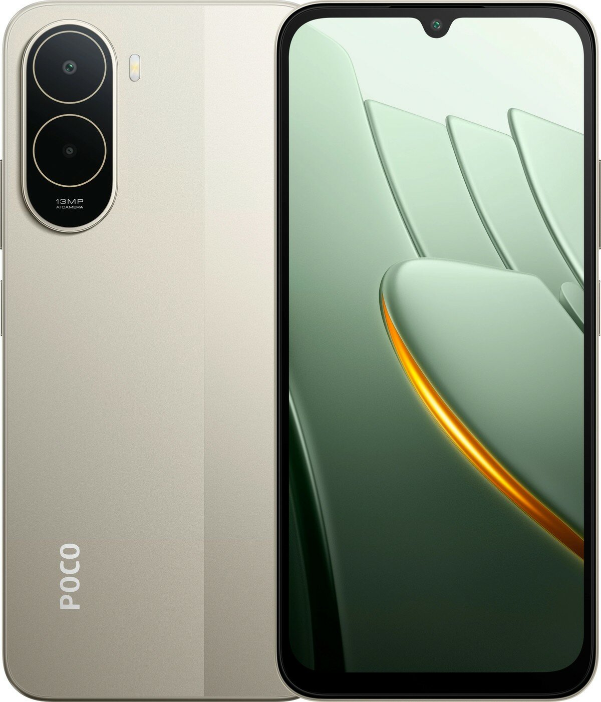 6.9" Смартфон Xiaomi Poco C81 Pro 4/128Gb, IPS, 120Гц, 6000мAч, золотистый