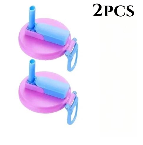 Портативные силиконовые крышки для бутылок PDQ Purple Blue 2PCS