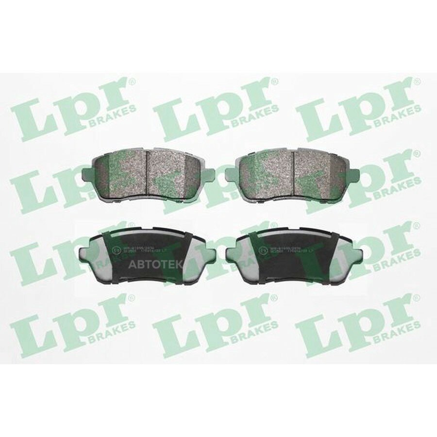 Колодки тормозные FORD FIESTA 08- передние LPR 05P2045