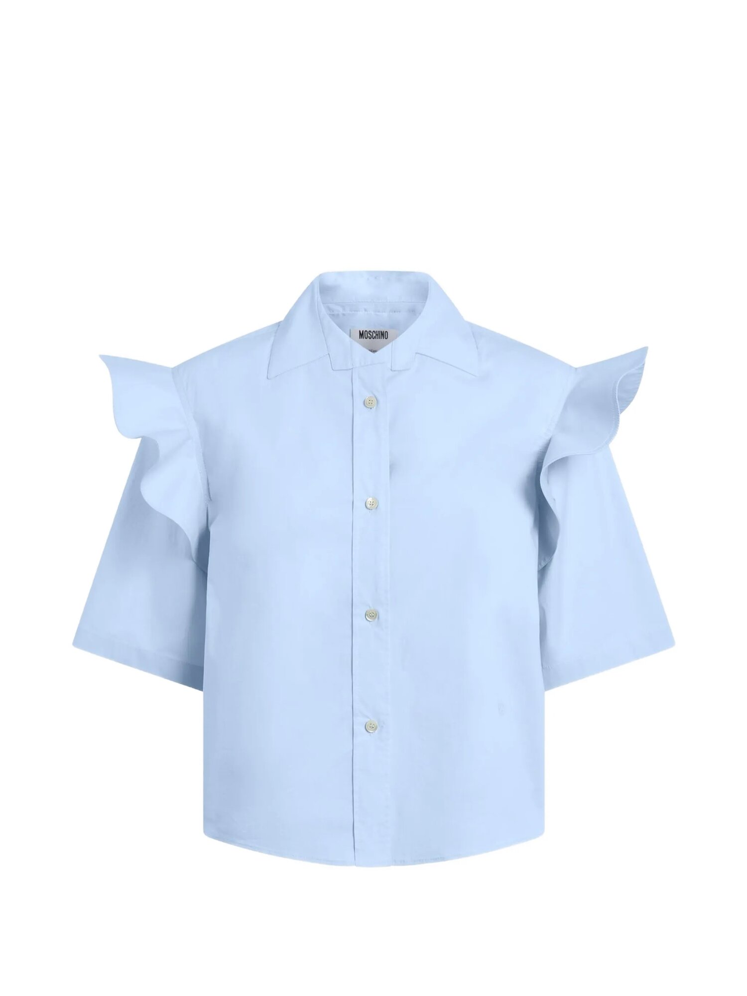 Рубашка Ruffled short-sleeve shirt