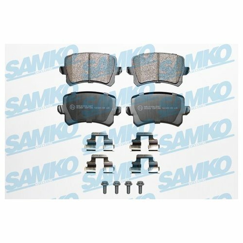 Колодки тормозные дисковые (комплект 4 шт.) Samko 5SP1390K