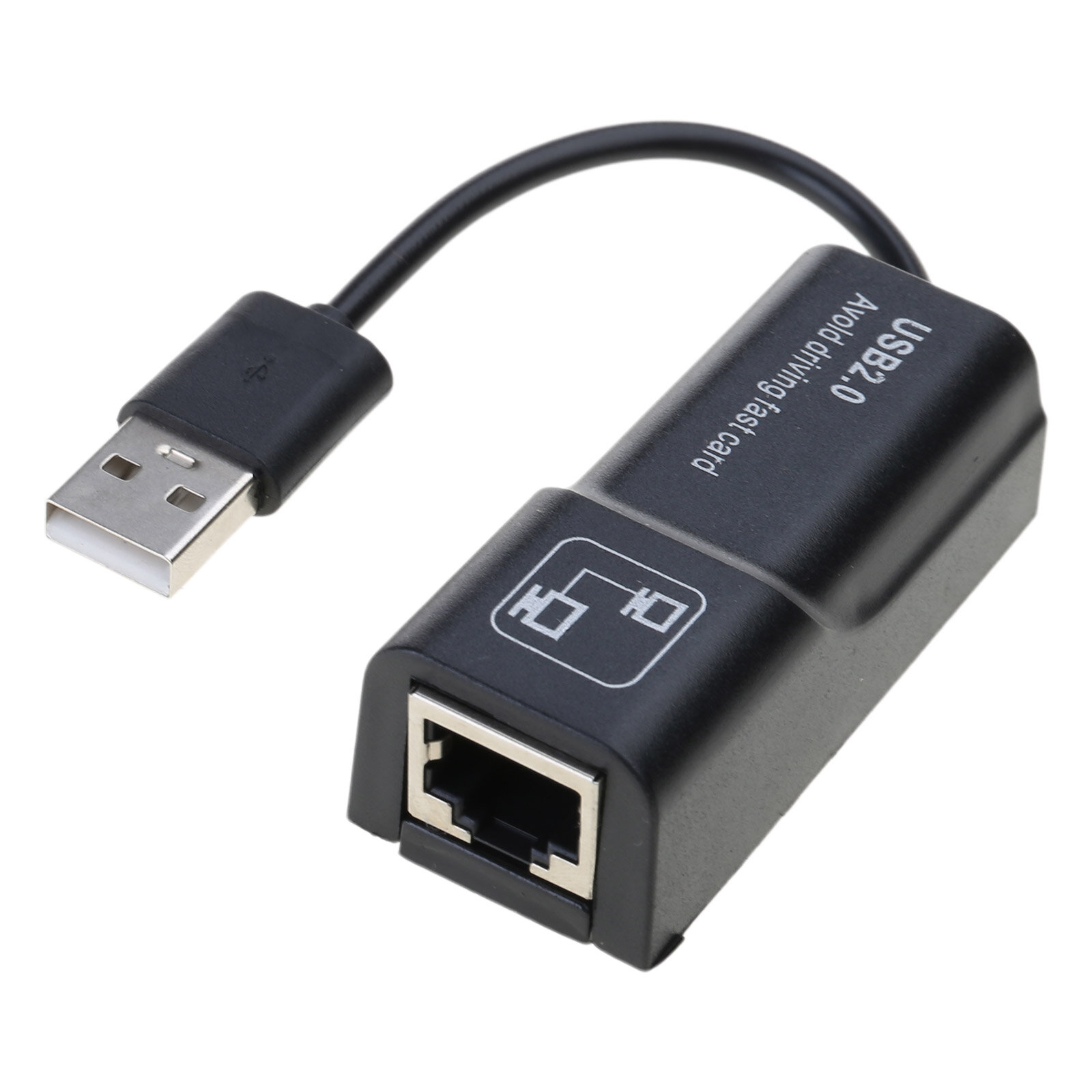 Адаптер USB 2.0-Ethernet RJ45 10/100 Мбит/с для ноутбука
