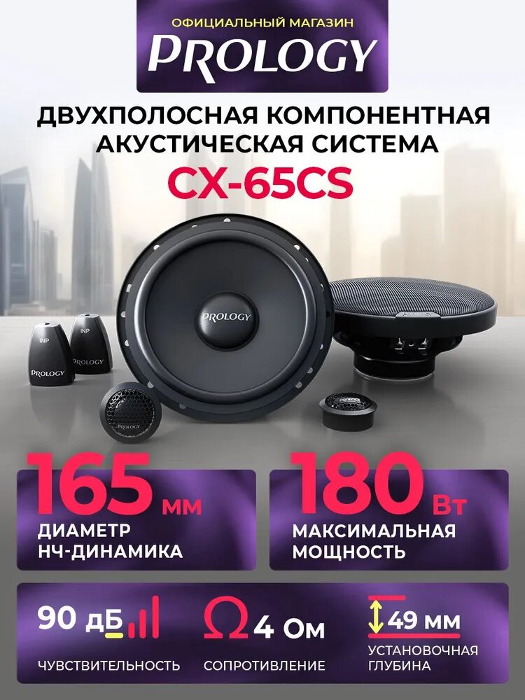 PROLOGY CX-65CS - двухполосная компонентная акустическая система