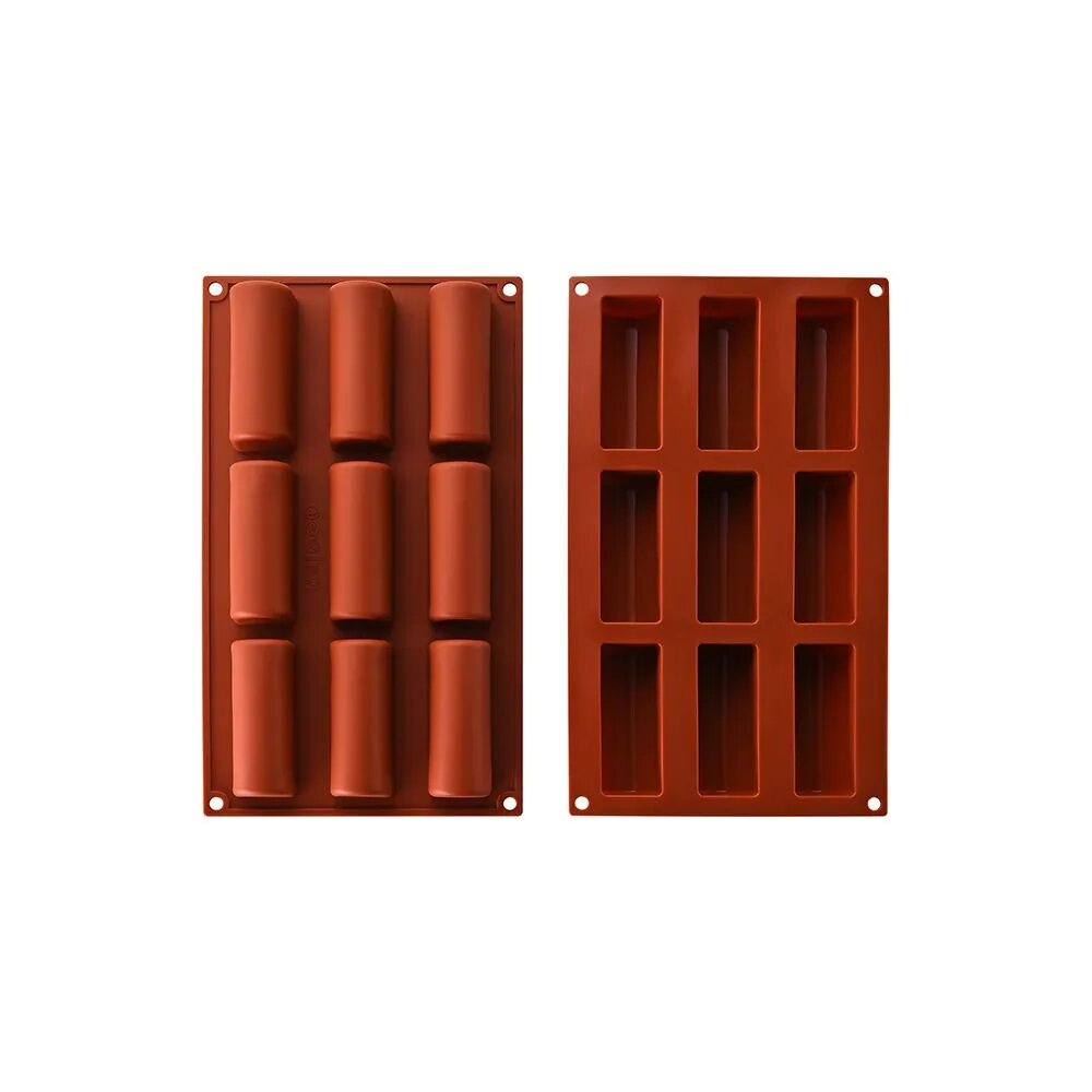 Форма для выпечки силиконовая Квадратная 8 ячеек 17 см x 29.5 см 1 шт