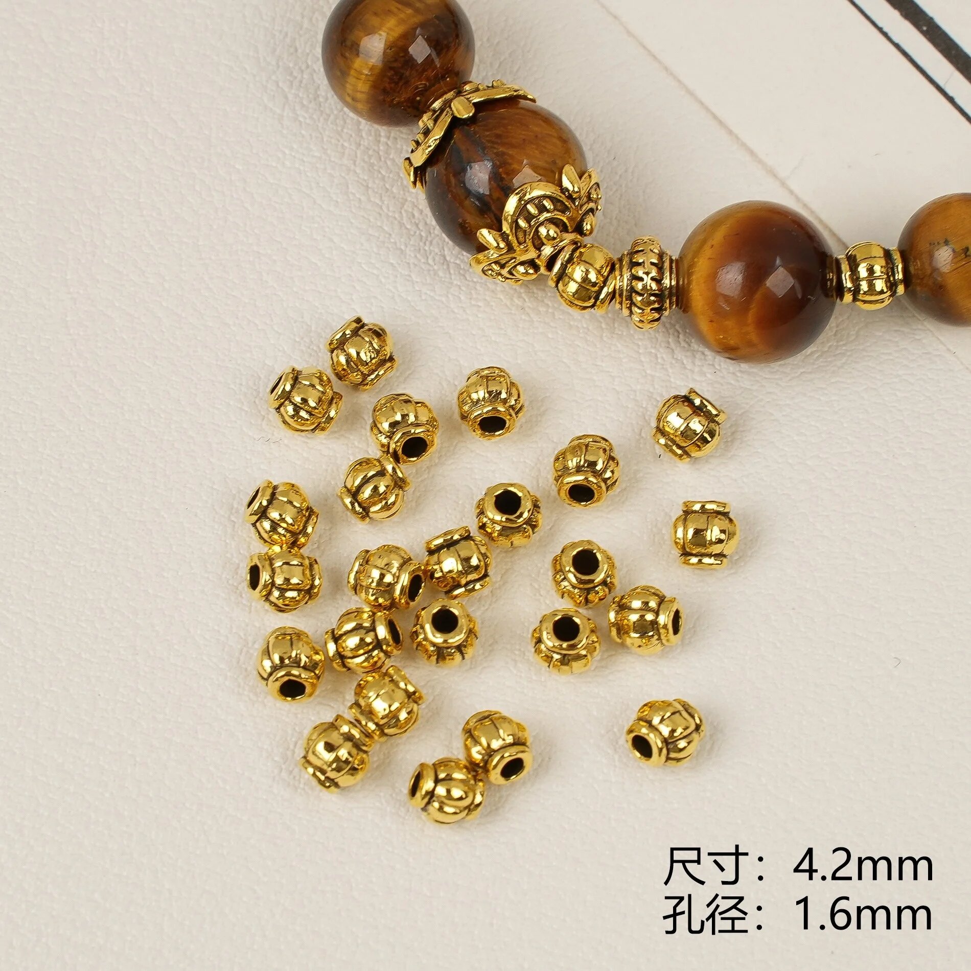 Винтажные латунные бусины-разделители LIJIEMEI TB-SSRG33-6
