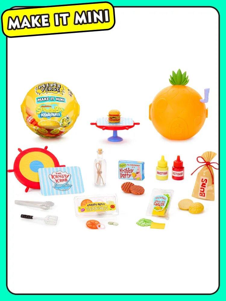 MINI VERSE SpongeBob SquarePants Мини-игрушки для самостоятельного изготовления
