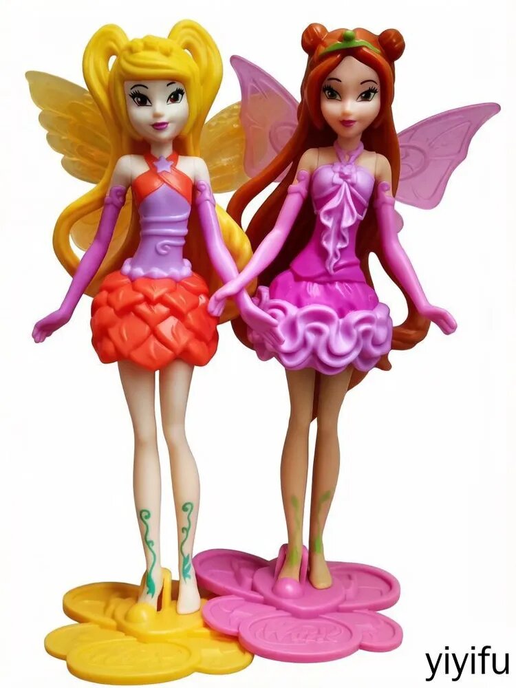 Фигурки фей Winx Club (Стара и Блум), коллекционные, с крыльями, 2 шт в наборе