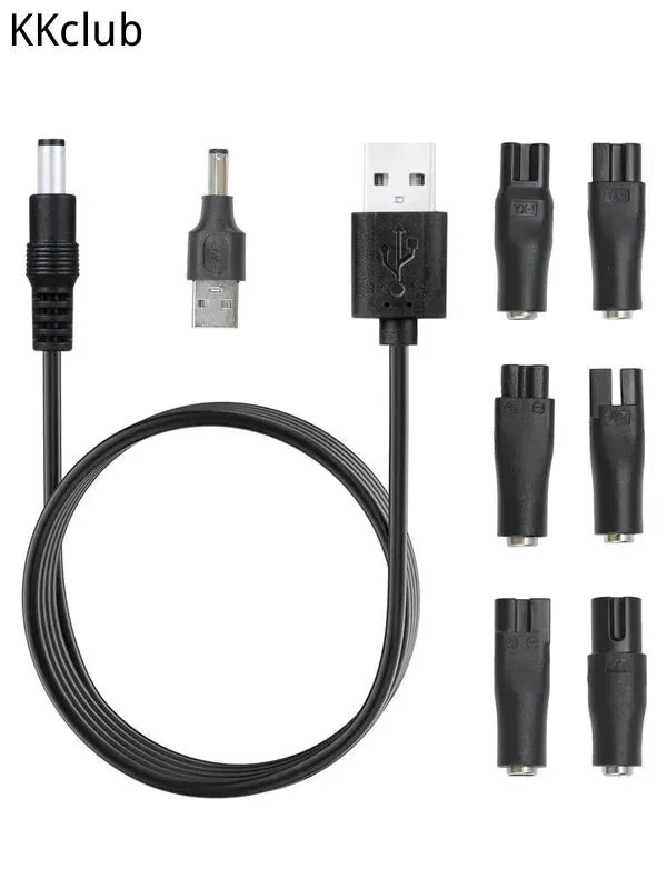 Универсальный USB-кабель 5V для зарядки бритв и триммеров (8 предметов в комплекте)