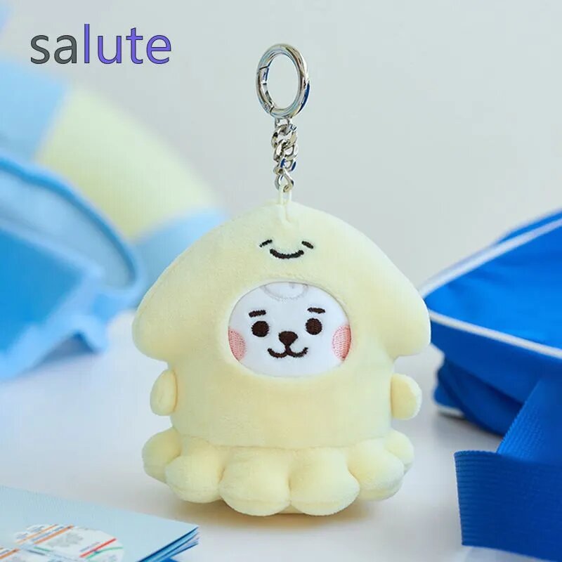 Подвеска-сумка плюшевая BT21 Ocean Friends, милый аксессуар