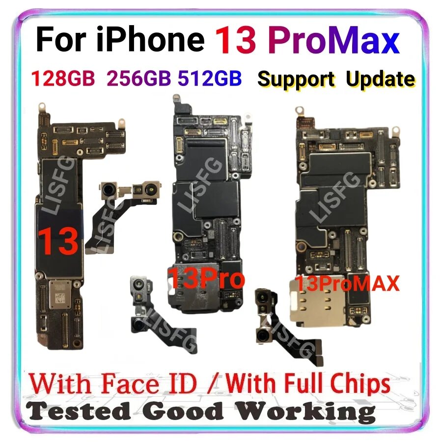 Полностью протестированная подлинная материнская плата для iPhone 13/13 Pro Max, 13Pro-256G FACE ID