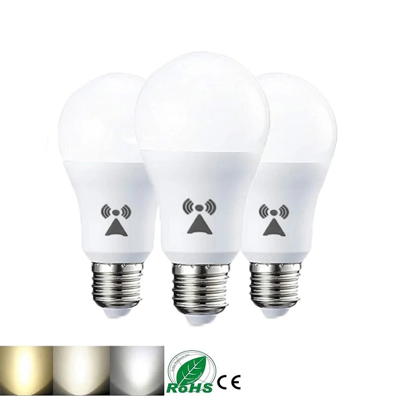 Светодиодная лампа SONQIN E27, 12W, холодный белый свет