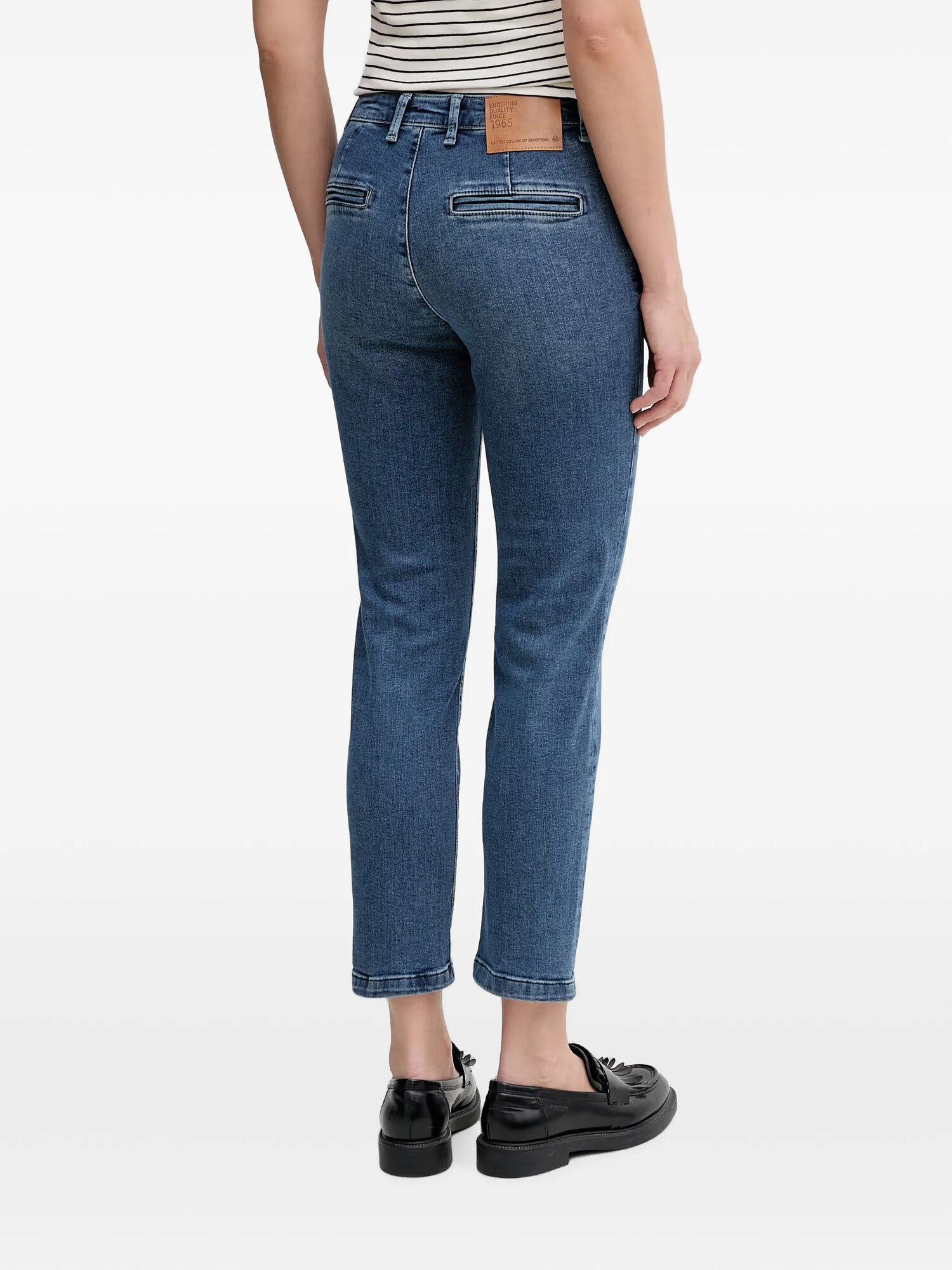 Джинсы UNITED COLORS OF BENETTON Logo-patch straight-leg jeans, размер 36 — фото 1