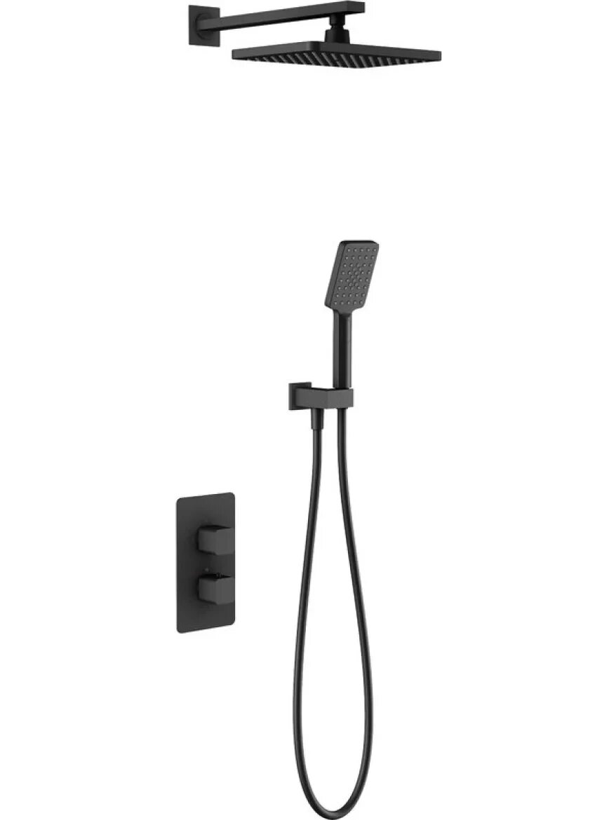 Душевой комплект Timo Petruma SX-5059/03SM с термостатом, черный