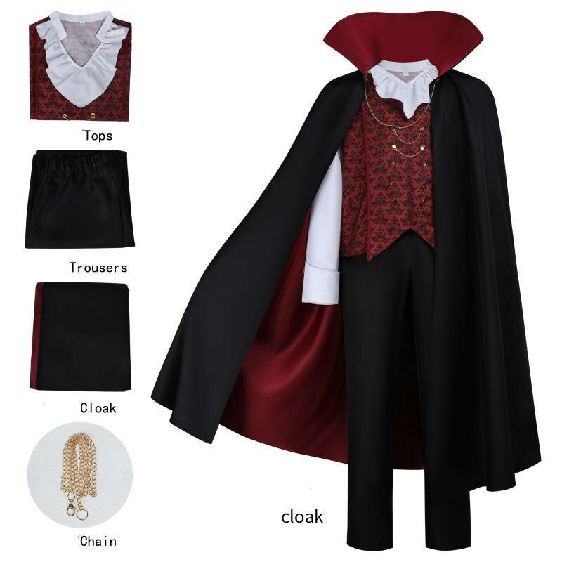 Dracula flow vampire prince костюм с полиэстером для косплея и тематических мероприятий xxxl