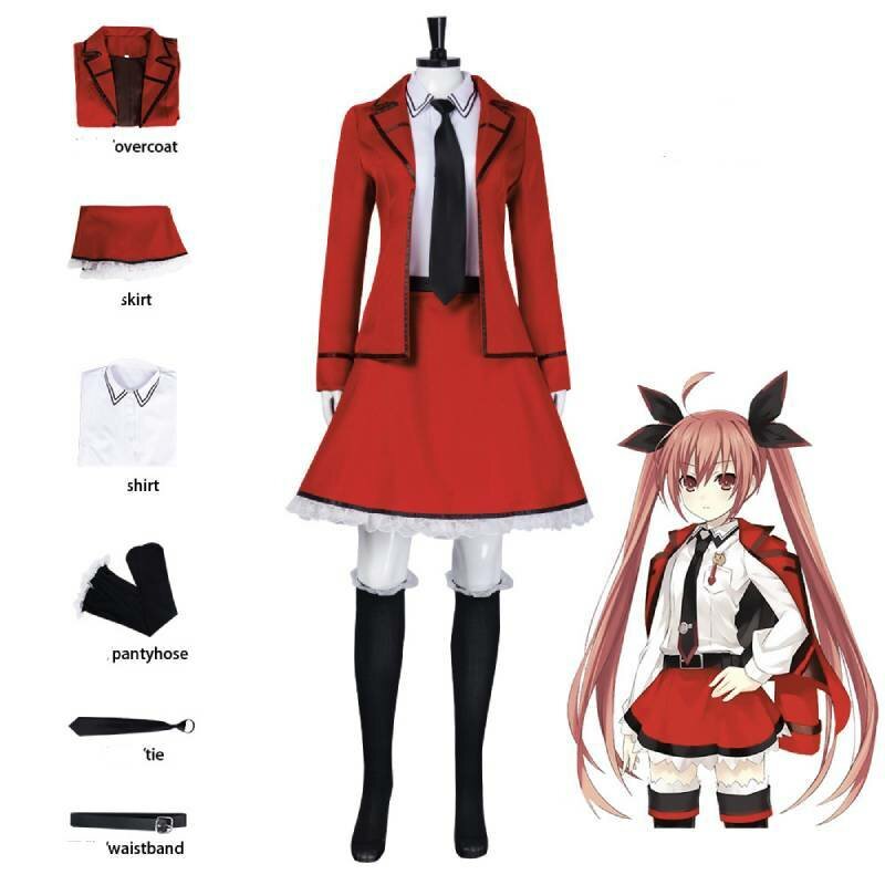 Date a live kotori itsuka костюм косплей с гибким материалом для ежедневного использования, l