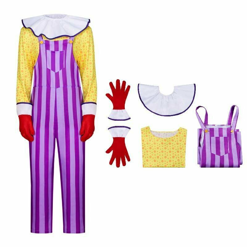 Sad clown cosplay set with stage ready design for themed events and costume parties, 3xl