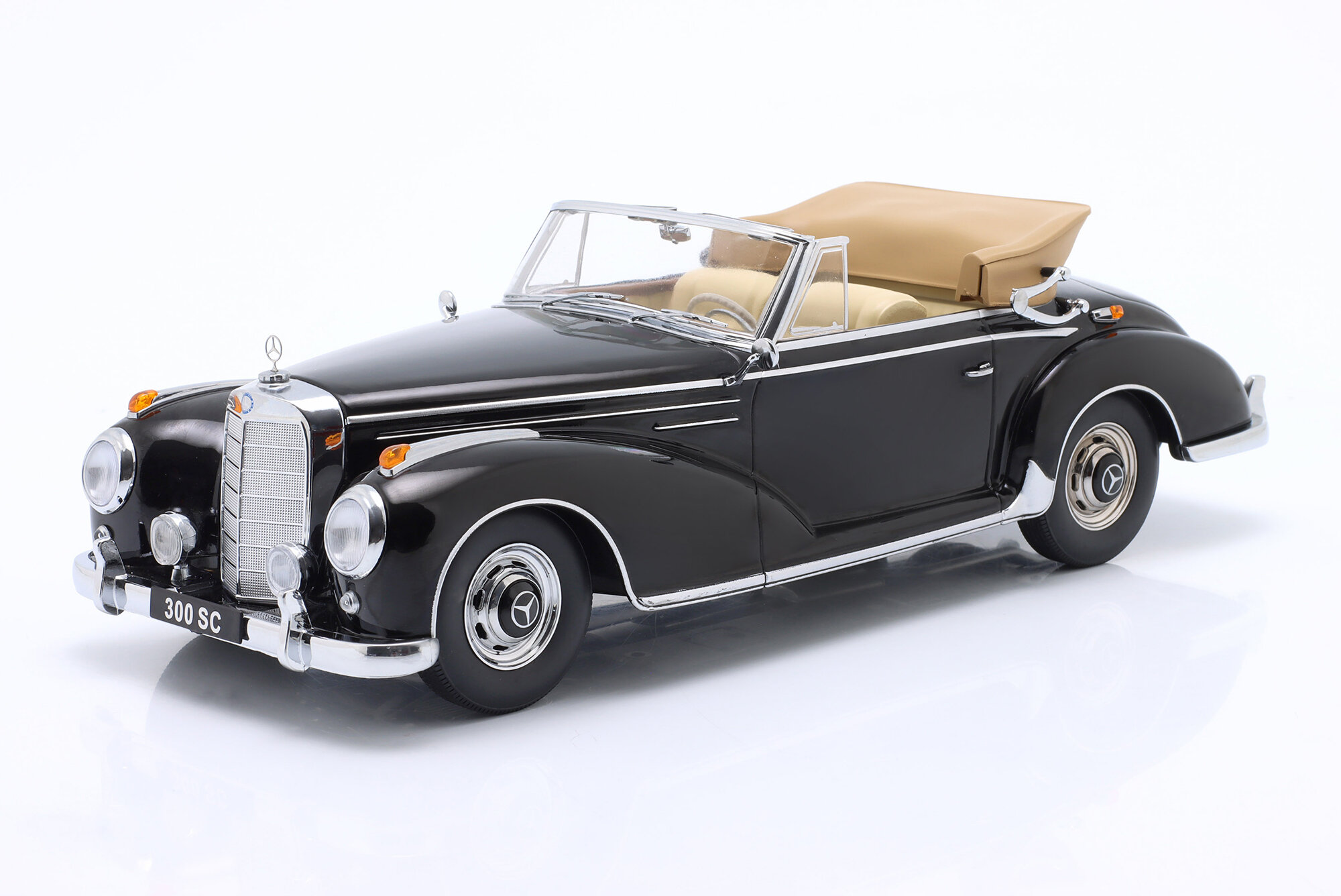 Модель коллекционная KK-SCALE Mercedes 300 sc W188 convertible 1967 black