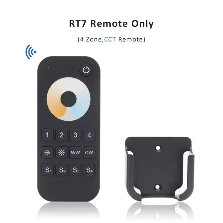 MJJC WZ1 LED Диммер 2-канальный 12-24В Черный, RT7 (CCT) Only