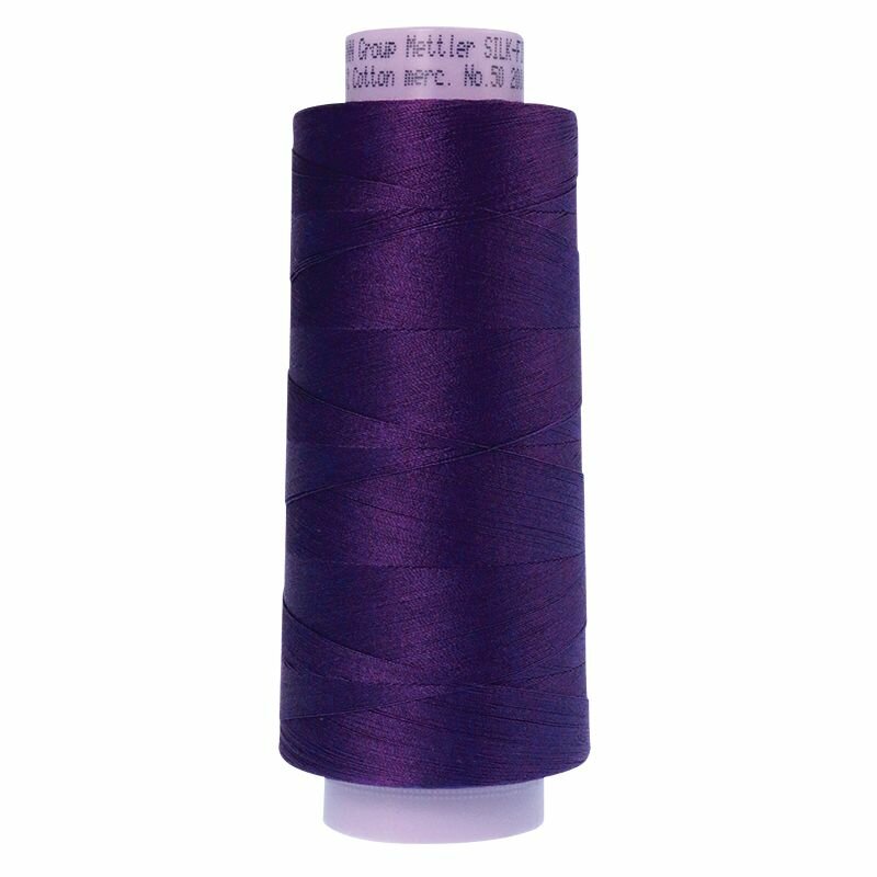 Нить для машинного квилтинга METTLER "Silk Finish", Cotton 50, 1829 м, цвет 0046, Deep Purple