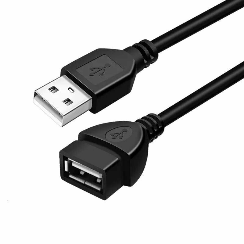 USB 2.0 удлинитель M-F для флешки и жесткого диска, 0.6m