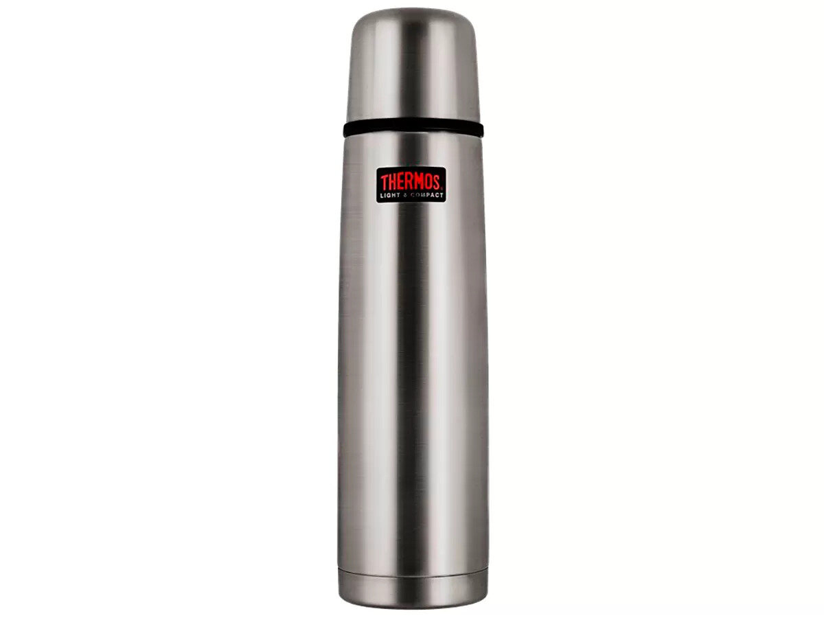 Термос Для Напитков Thermos Fbb-500 Grey 0.5L, Нержавеющая Сталь, Клапан, Крышка-Чашка, Стальной