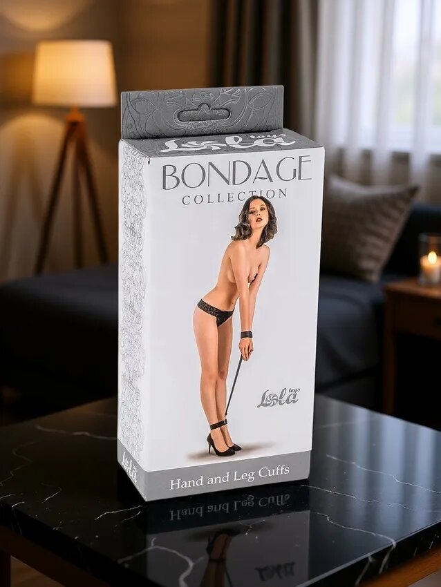 Lola games Фиксатор для запястий и лодыжек Bondage collection One size (1065-01), черный