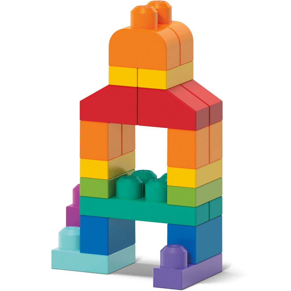 Конструктор MEGA BLOKS DCH63, пластиковые кубики, 80 шт, возраст 1-2 года — фото 1