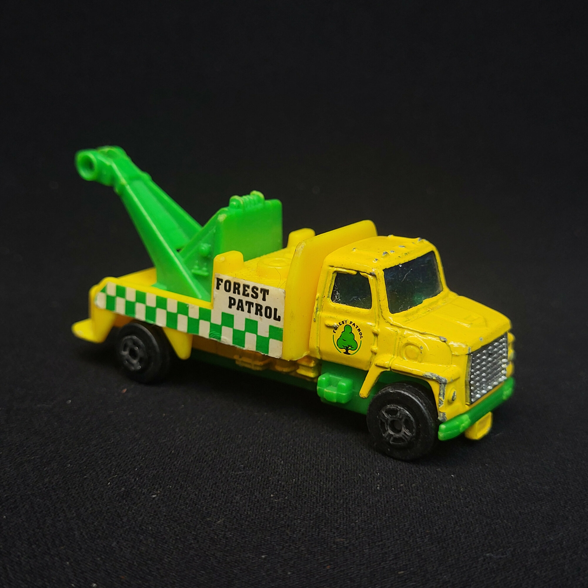 Машинка игрушечная винтажная, СССР. Эвакуатор Forest Patrol, пластик и металл