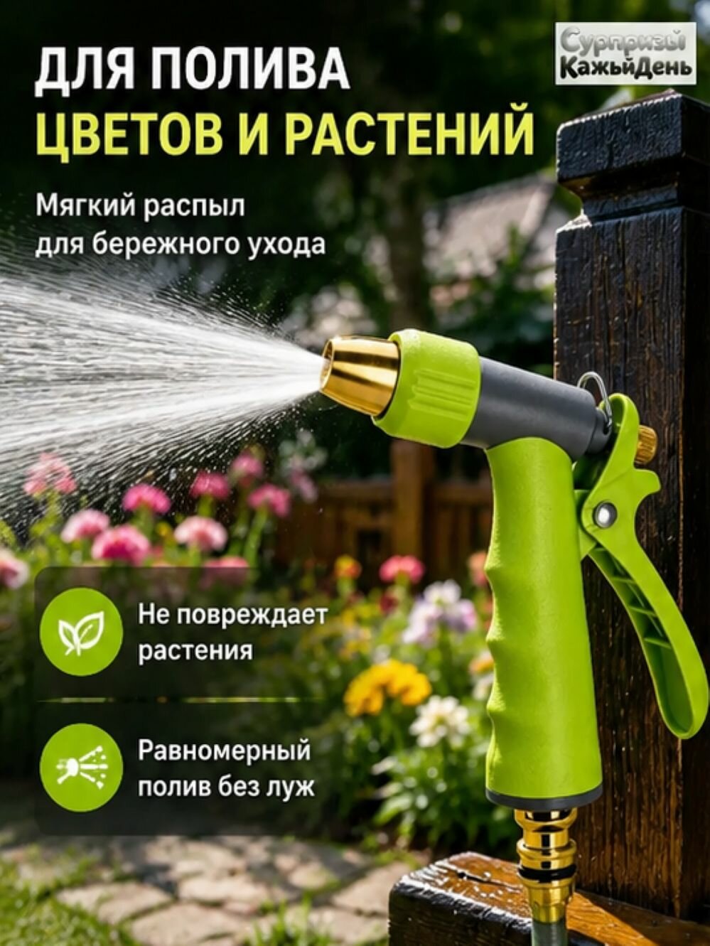 Садовый поливальный пистолет/водопроводный разбрызгиватель