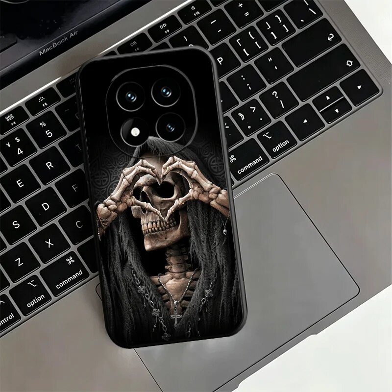Чехол для телефона с изображением скелета и черепа Grim Reaper для Xiaomi Redmi Note 13 14 15 Pro Plus 12S 11S 4G 11T 5G 10S 11E, индивидуальный дизайн