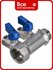Коллектор СТМ 2 выхода, шаровой кран, наружная резьба, 3/4х1/2 C2MB3412