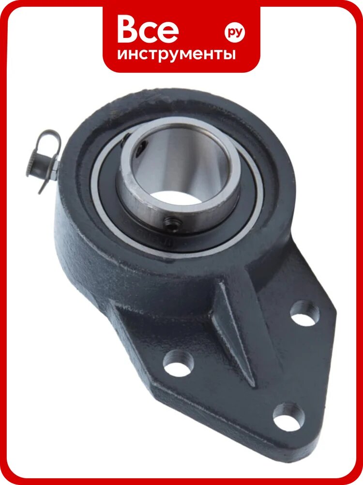 Подшипниковый узел FKD UCFB204 UCFB204FKD с треугольным фланцем, чугунный корпус, стопорные винты фиксируют вал