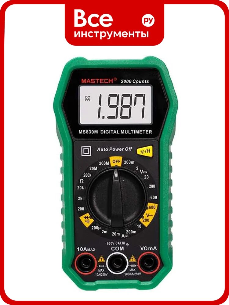 Цифровой мультиметр Mastech MS830M 00-00013494