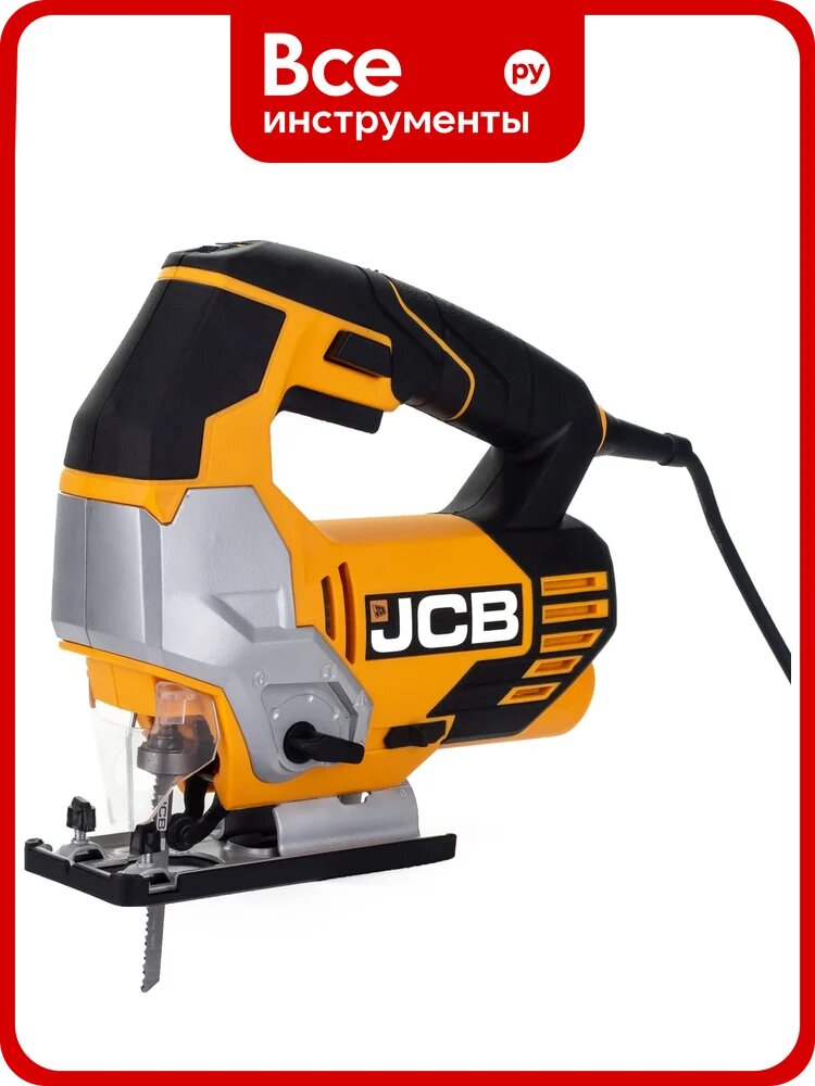Электролобзик JCB 800W JCB‑JS800‑E для дерева, полупрофессиональный, с регулируемым наклоном подошвы, с маятниковым