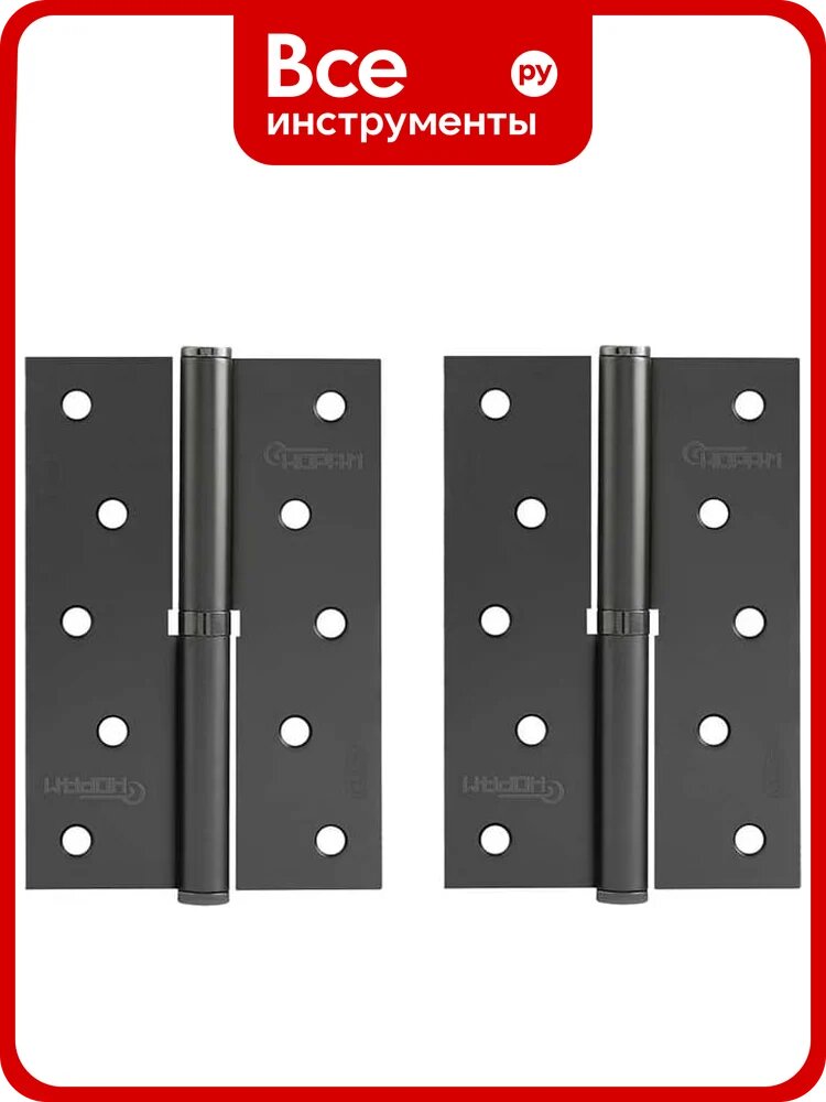 Врезные петли нора-м 750-5" ECO правые 120x80x2,5 графит, 2 шт. 18707