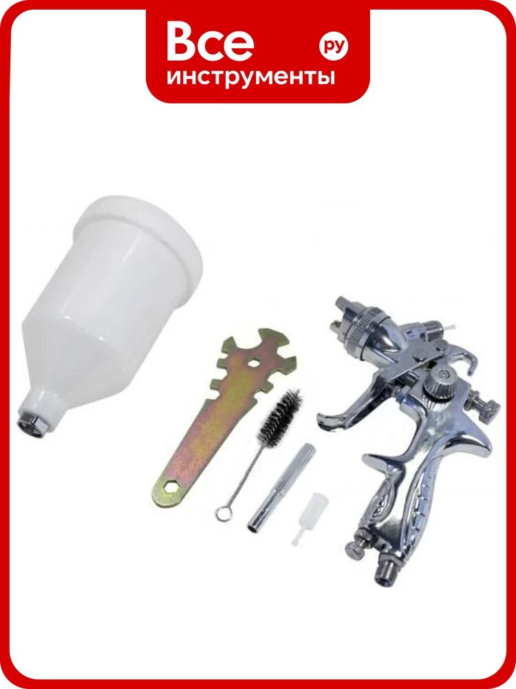 Краскораспылитель с верхним пластиковым бачком Forcekraft FK-H-887P-14V(50326)