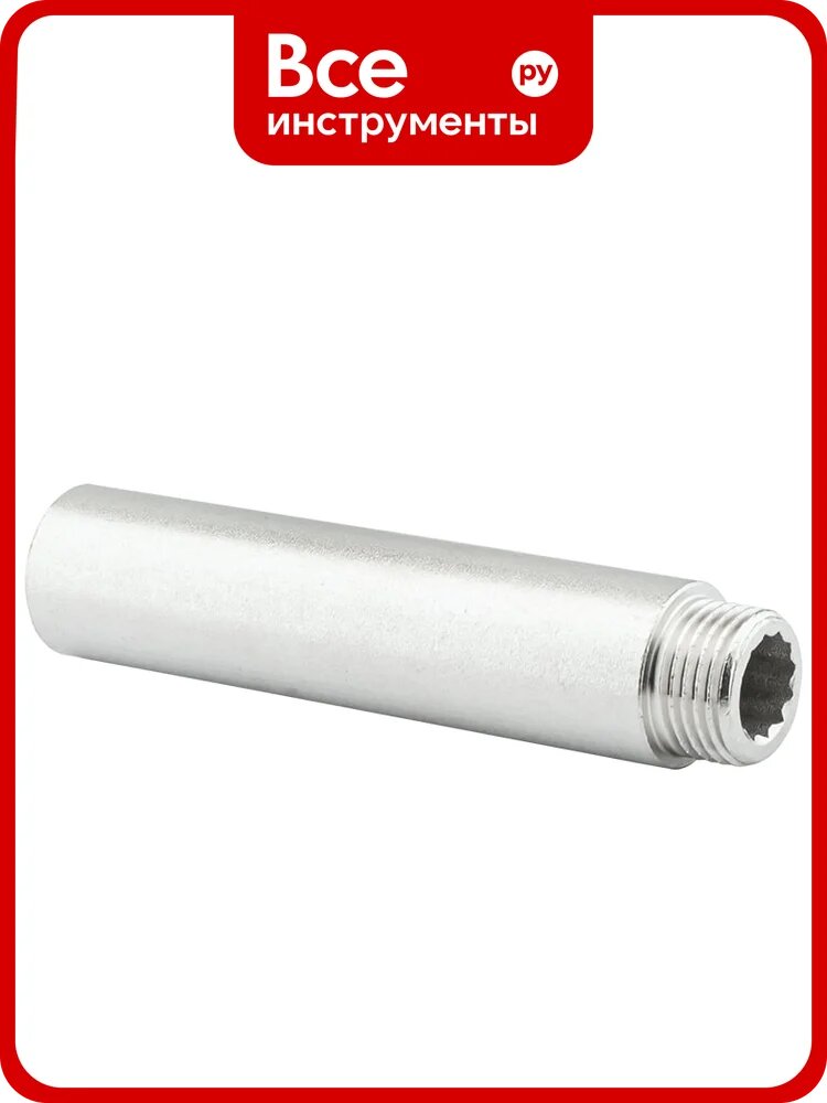 Удлинитель никелированный PROFACTOR в/н 1/2" - 100 мм PF TF 100.100, профессиональный класс