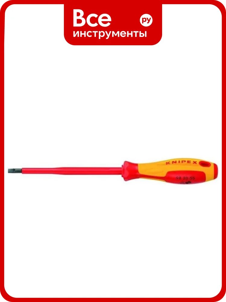 Отвертка для винтов со шлицевой головкой KNIPEX KN-982035 для надежного соединения проводников