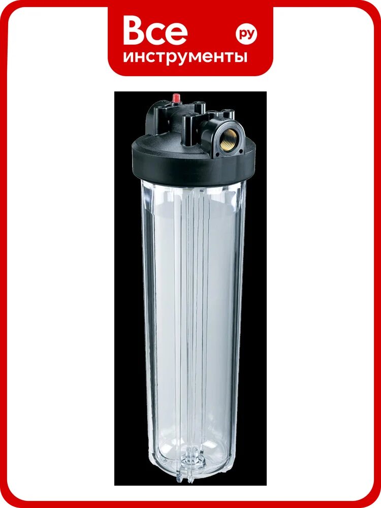Колба UNIPUMP BIG BLUE CFC-20BB01C прозрачная, без картриджа 53211, полиэтилентерефталат PET, воздушный